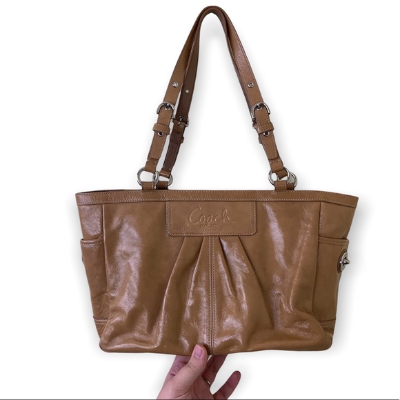 Coach | Bags | Coach Caramel Colored Genuine Leather Shoulder Bag ...